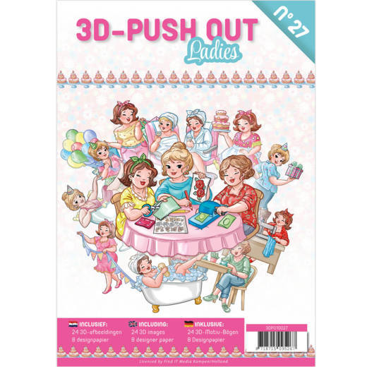 3D Push Out book 27 - Ladies| Craftzone Australia