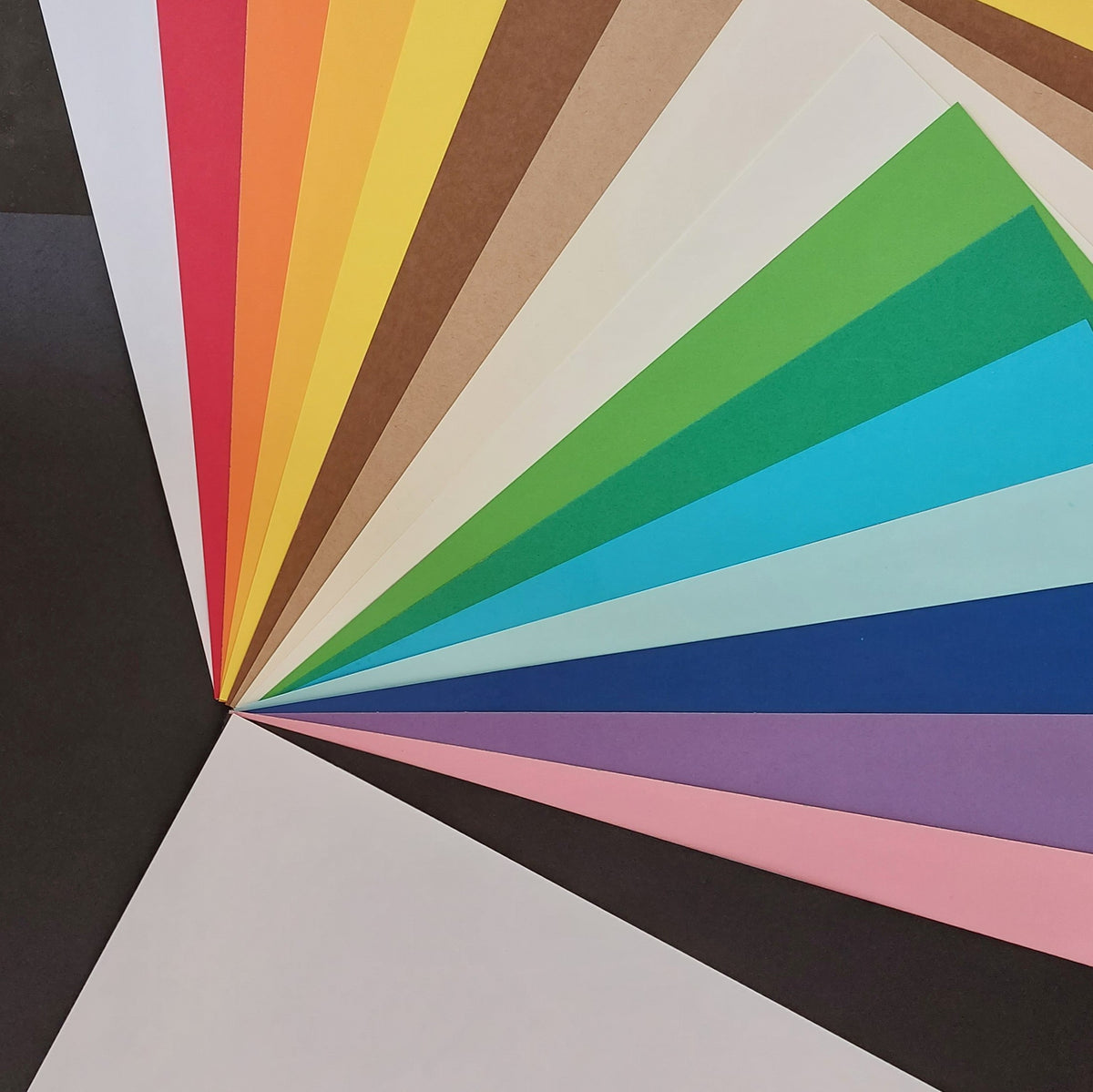 12"x12" Smooth Solid Coloured Cardstock - Pkt 20 sheets - Available in ...