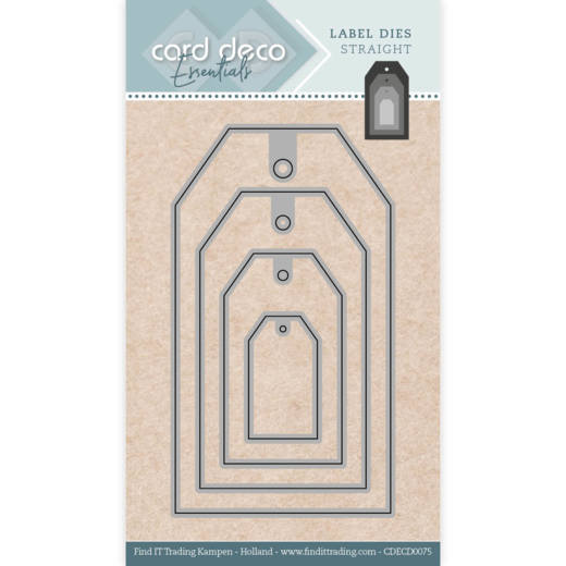 Card Deco Essentials - Label Dies - Label Dies Straight| Craftzone ...