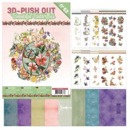 3D Push-Out Book 52 - Beautiful Butterfly| Craftzone Australia
