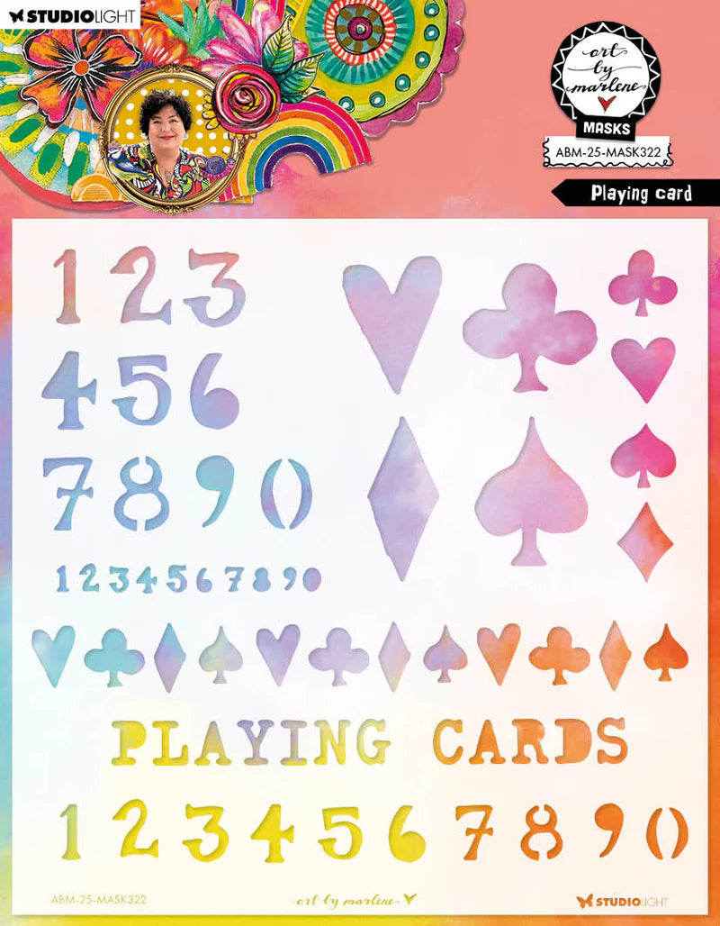 ABM - Art by Marlene - Mask/Stencil - Playing Card| Craftzone Australia
