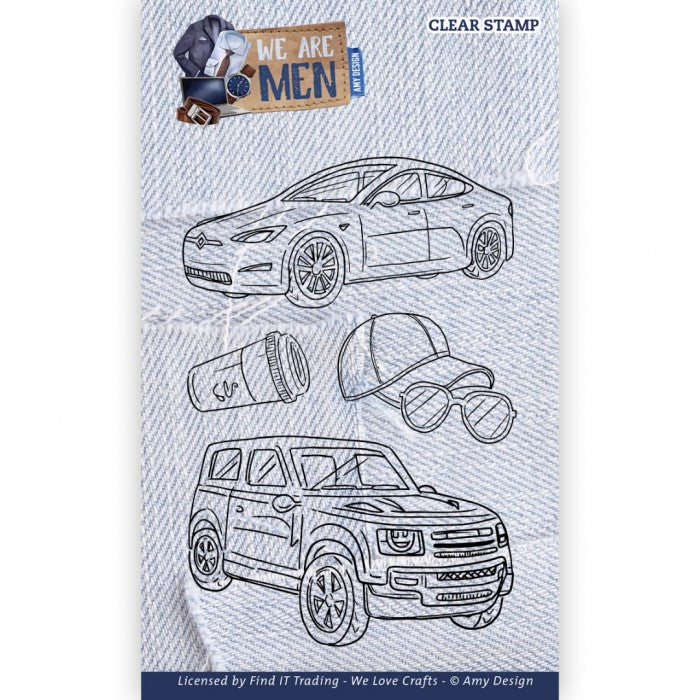 Amy Design - Clear Stamps - We Are Men - Cars| Craftzone Australia