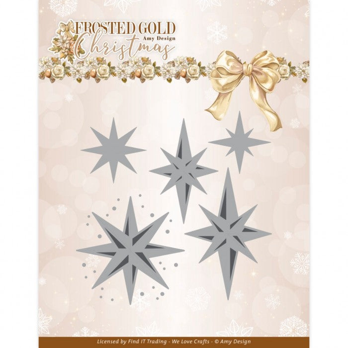 Dies - Amy Design - Frosted Gold Christmas - Frosted Gold Stars ...