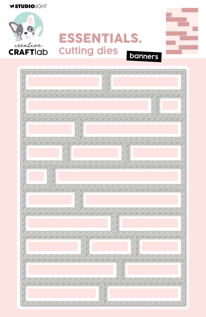 Studio Light •CCL Cutting Die Banners Essentials 1 PC| Craftzone Australia