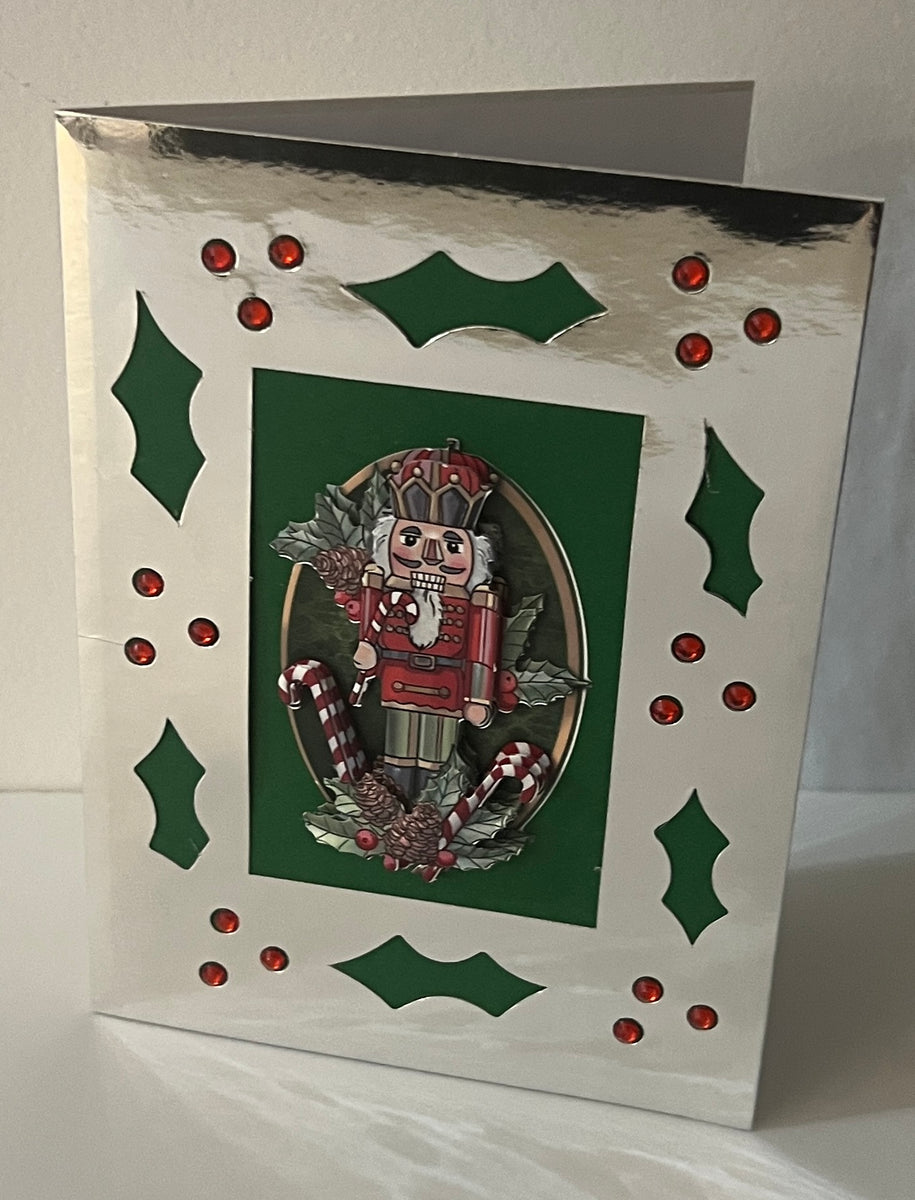 Craftzone - Pre Scored Cards - Holly Cutout Tri Fold Card pkt 5 ...