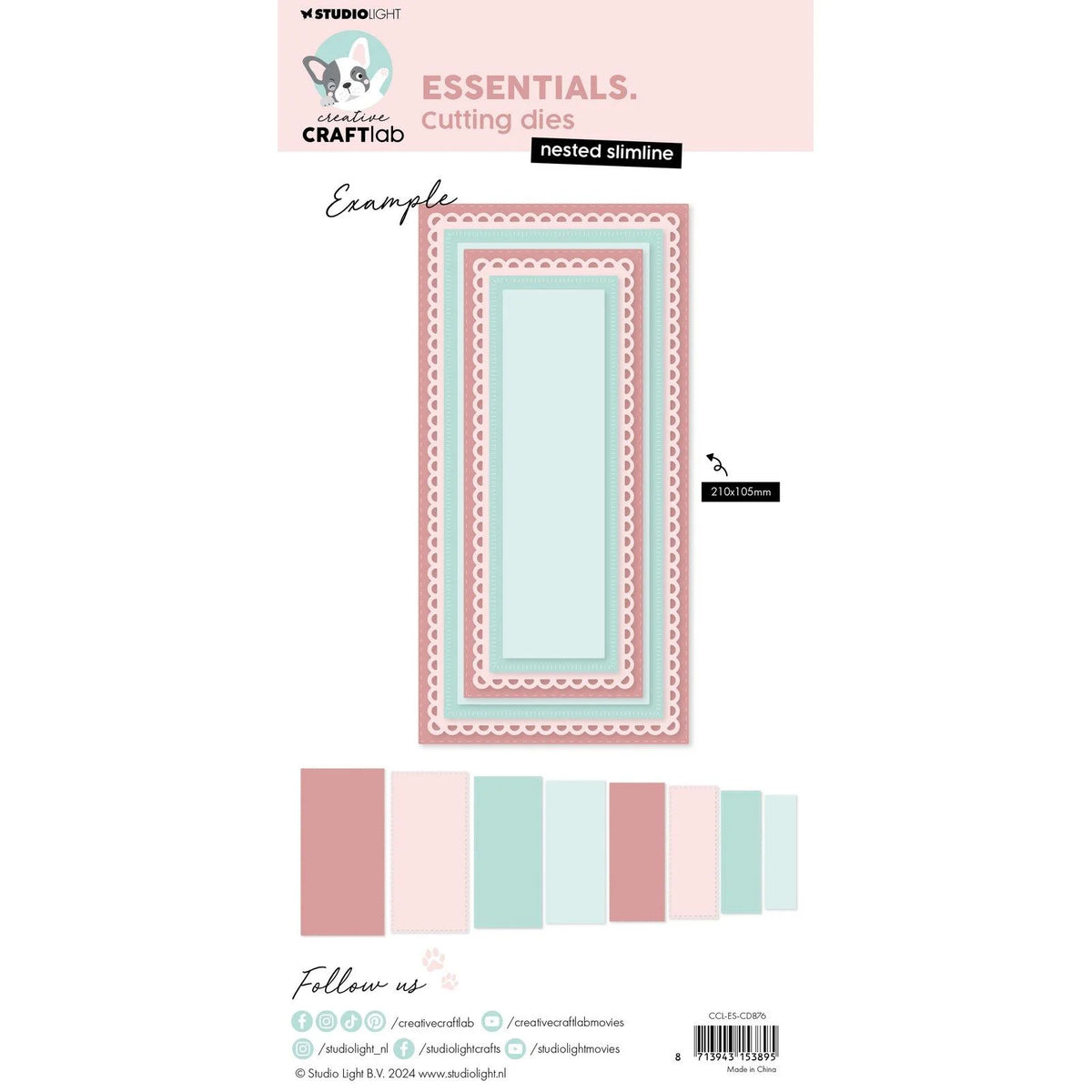 Creative Craftlab • Essentials Cutting Die Nested Slimline| Craftzone ...
