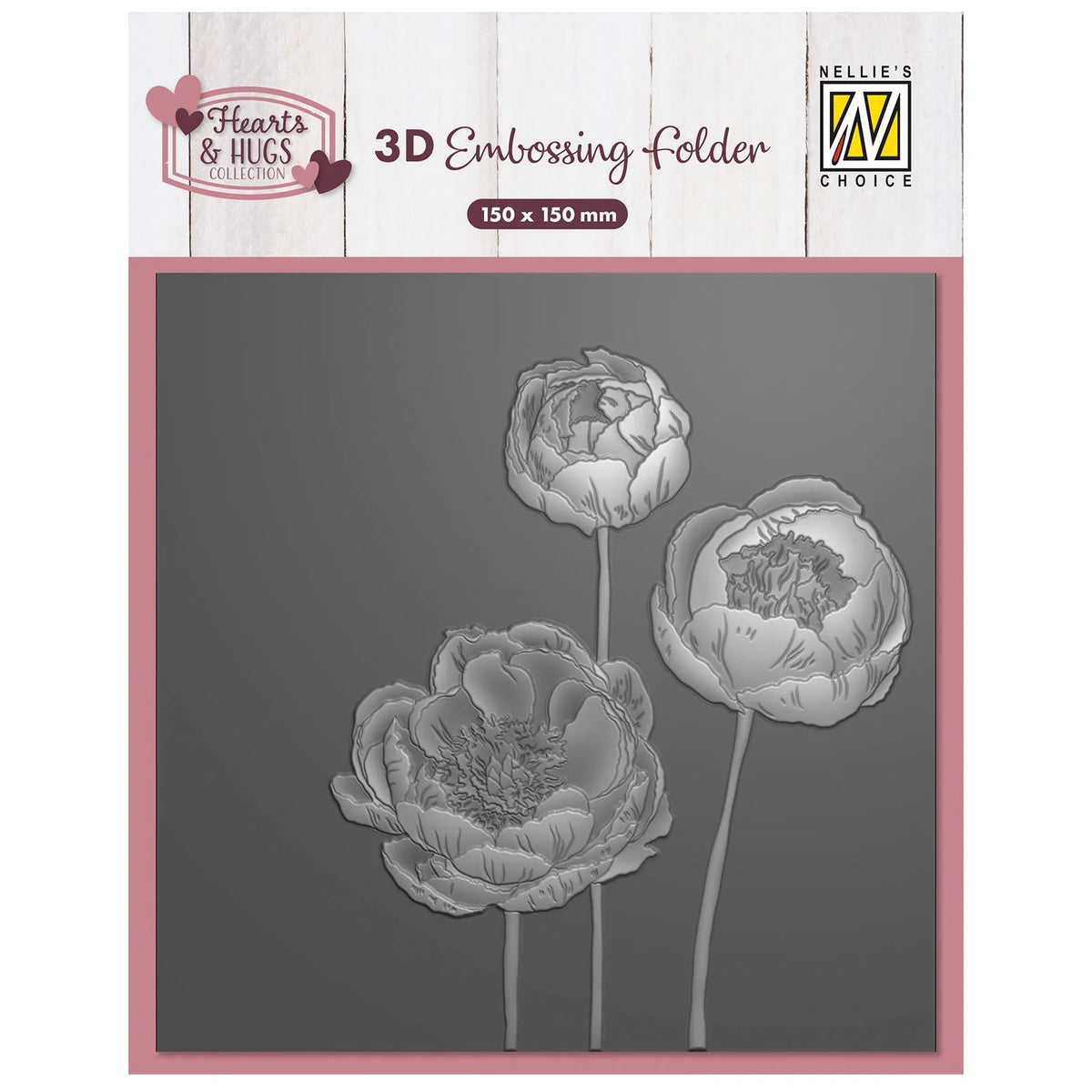 Nellie's Choice - 3D Embossing Folder Flowers| Craftzone Australia