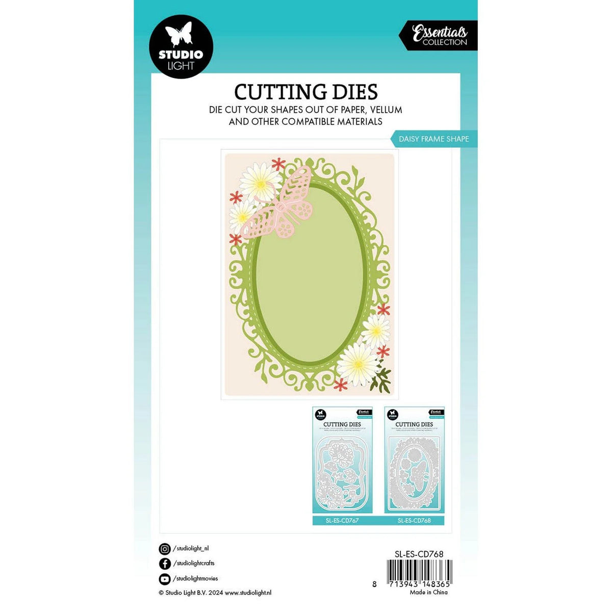 Studio Light - Essentials Cutting Die Daisy Frame Shape| Craftzone ...