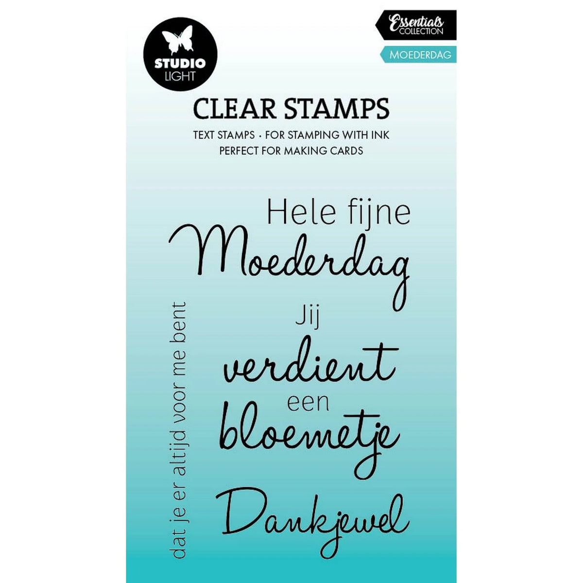 Studio Light • Essentials Clear Stamp Moederdag| Craftzone Australia