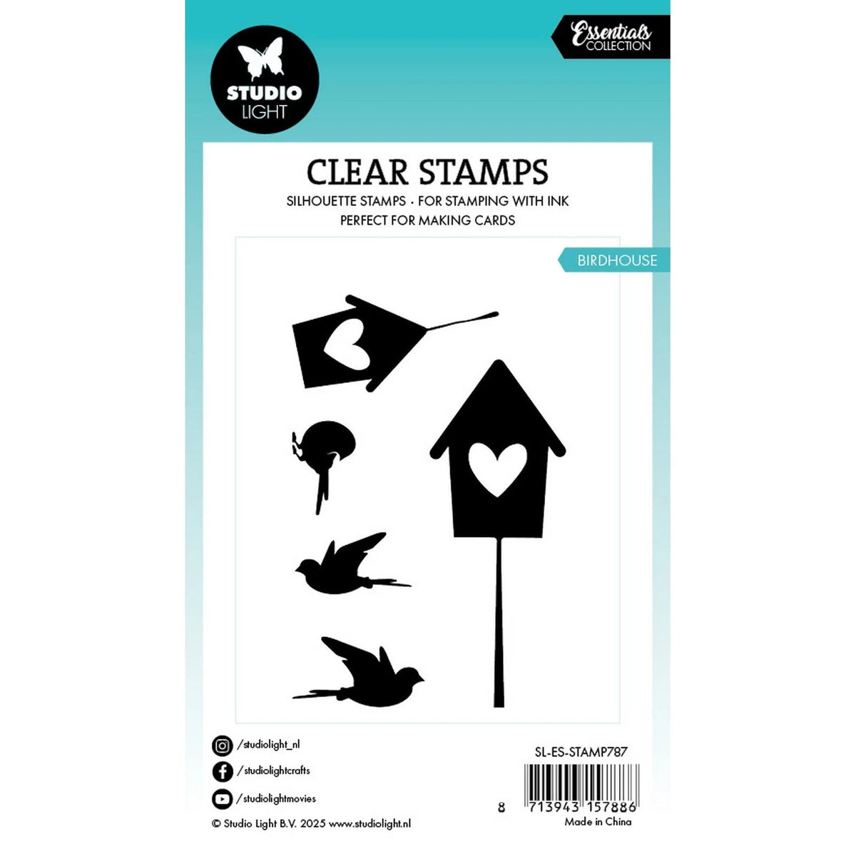 Studio Light • Essentials Clear Stamp Birdhouse| Craftzone Australia