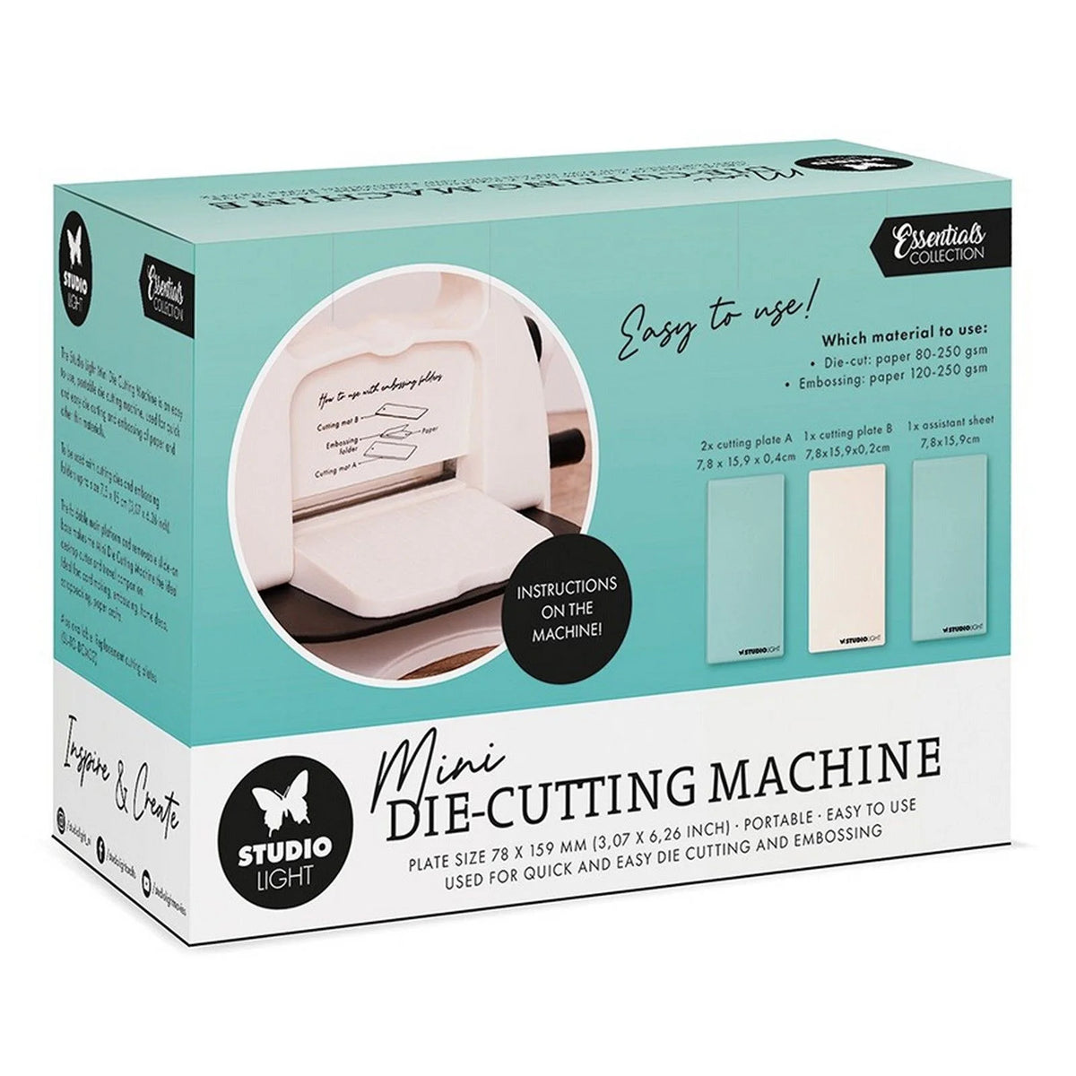 Studio Light • Essentials Mini Die-Cutting Machine- Includes FREE POST ...