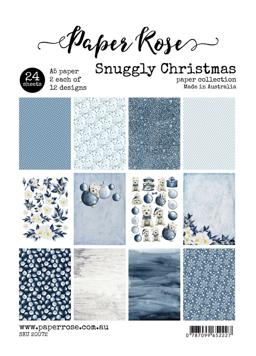 Paper Rose - Snuggly Christmas A5 24pc Paper Pack| Craftzone Australia