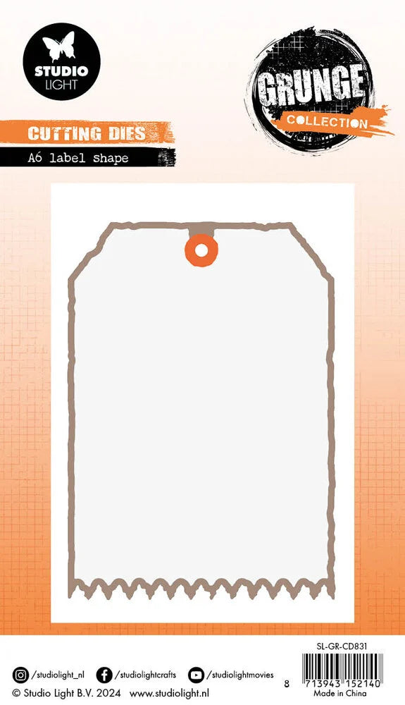 Studio Light • A6 Label shape - die - Grunge Collection| Craftzone ...