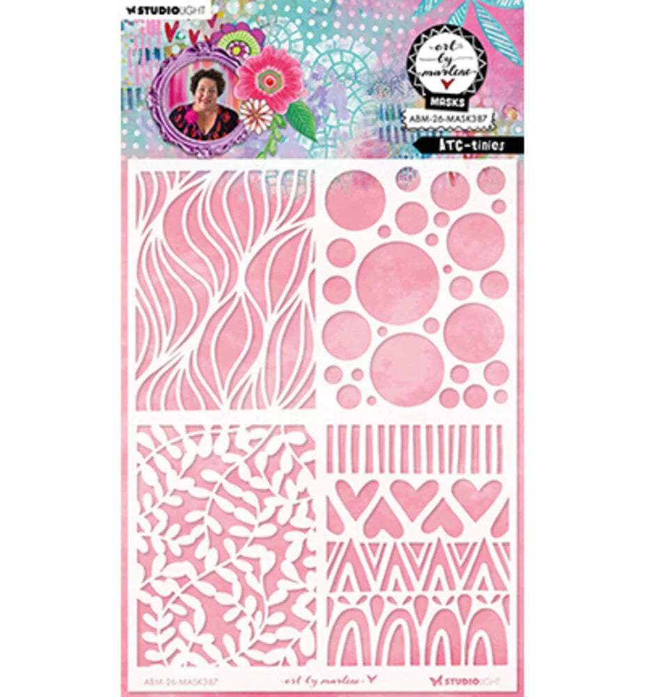 ABM - Art by Marlene - Masking Stencil ATC-Tinies (ABM-26-MASK387 ...