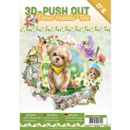 3D Push Out book 6 - Animals| Craftzone Australia