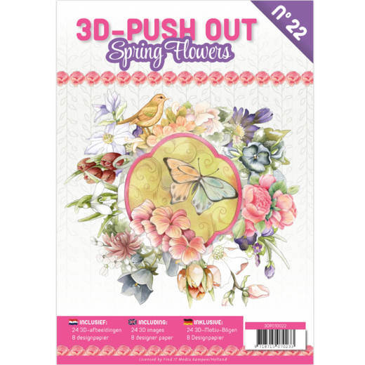 3D Push Out book 22 - Spring Flowers| Craftzone Australia