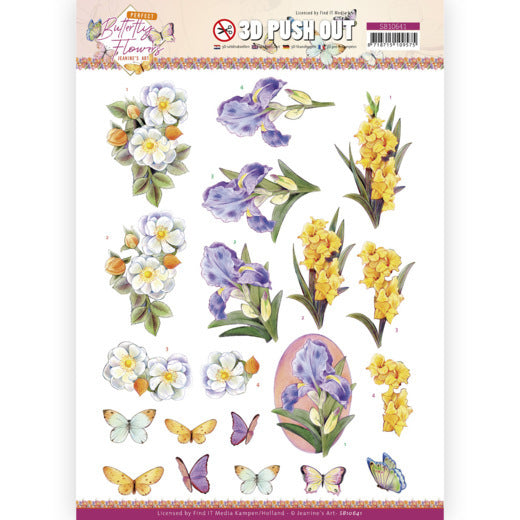 3D - Die Cut - Jeanine's Art - Perfect Butterfly Flowers - Gladiolus ...
