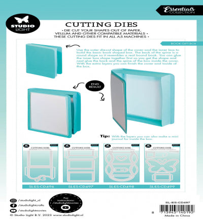 Studio Light - Cutting Dies - Book Box - Essentials nr.497| Craftzone ...