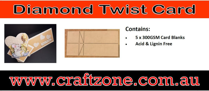 Diamond Twist Card| Craftzone Australia