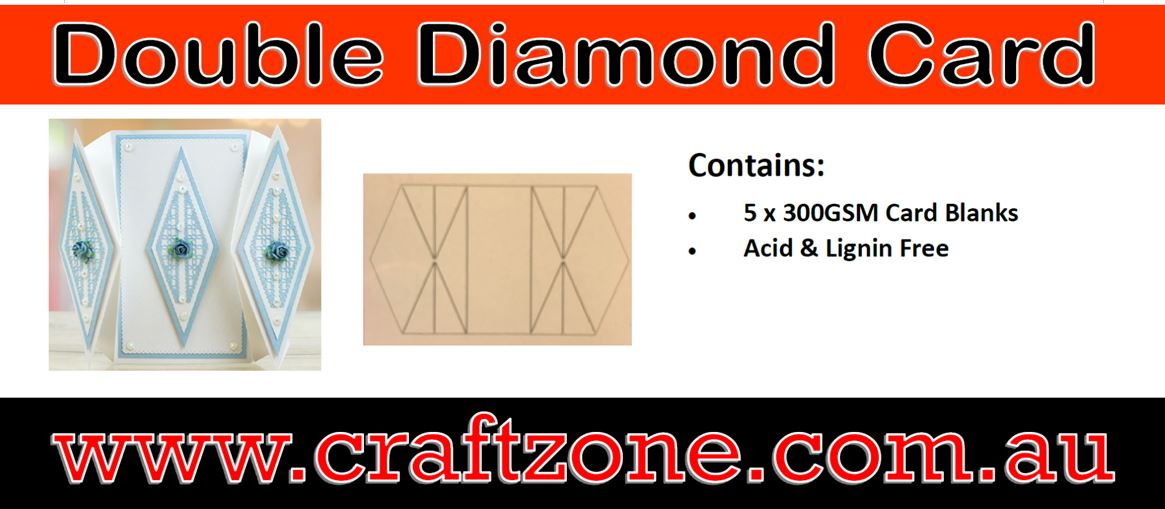 Double Diamond Card| Craftzone Australia