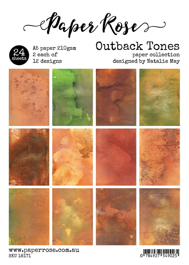 Paper Rose- Paper pad - Outback Tones| Craftzone Australia