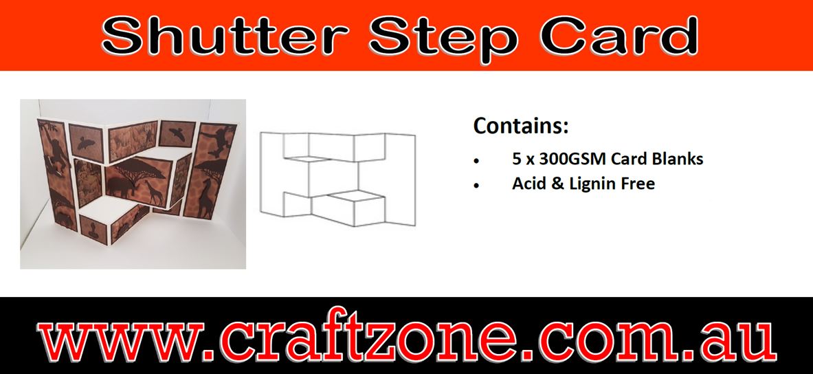 Shutter Step Card| Craftzone Australia