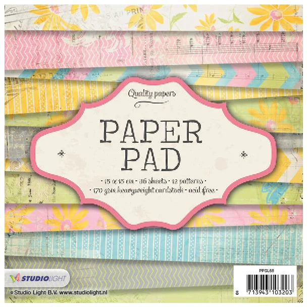 Studio Light- Paper pad - NUMBER 68| Craftzone Australia