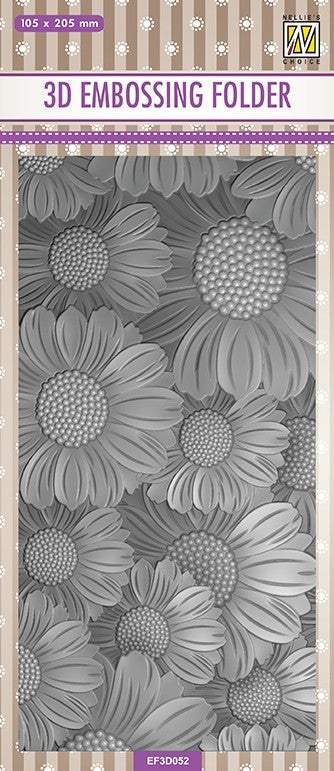 Nellie's Choice - 3D EMBOSSING folder slimline Marigolds| Craftzone ...