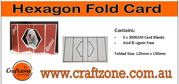 Hexagon Fold Card| Craftzone Australia
