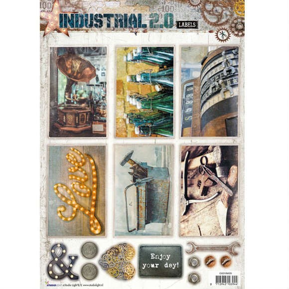 3D - Die Cut - Industrial Labels No 609| Craftzone Australia