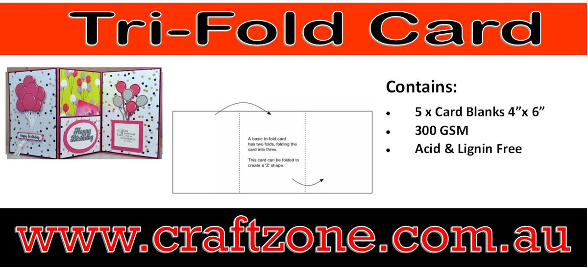 Tri-Fold Card| Craftzone Australia